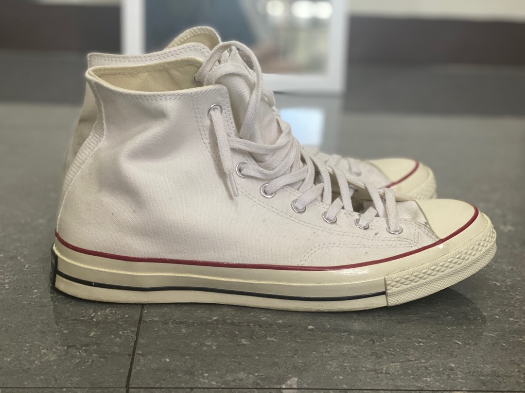 Converse 70s hi Cream with red lining, Men's Fashion, Footwear ...