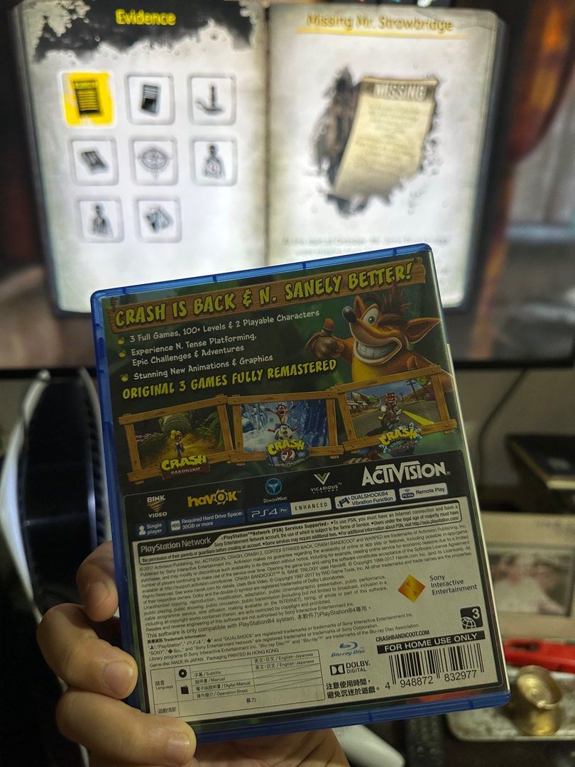 Crash trilogy, Video Gaming, Video Games, PlayStation on Carousell
