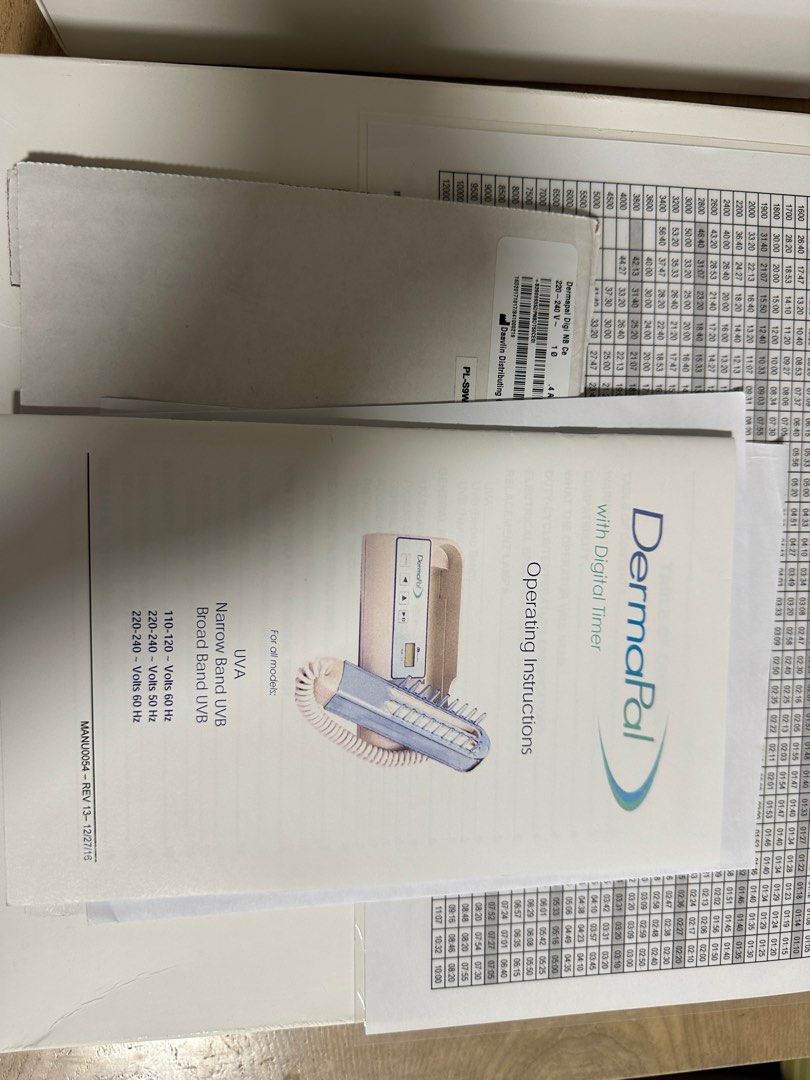Daavlin DermaPal home phototherapy, Health & Nutrition, Medical ...