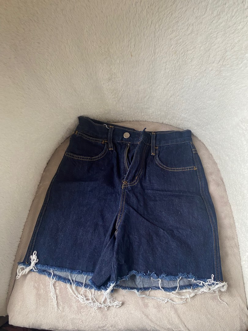 Denim jorts, Women's Fashion, Bottoms, Shorts on Carousell