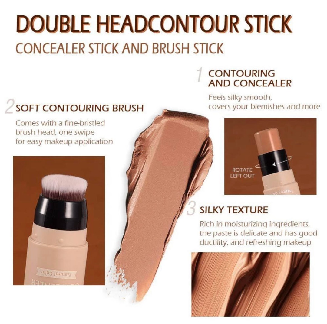 double sided contour n brush, Beauty & Personal Care, Face, Makeup on Carousell