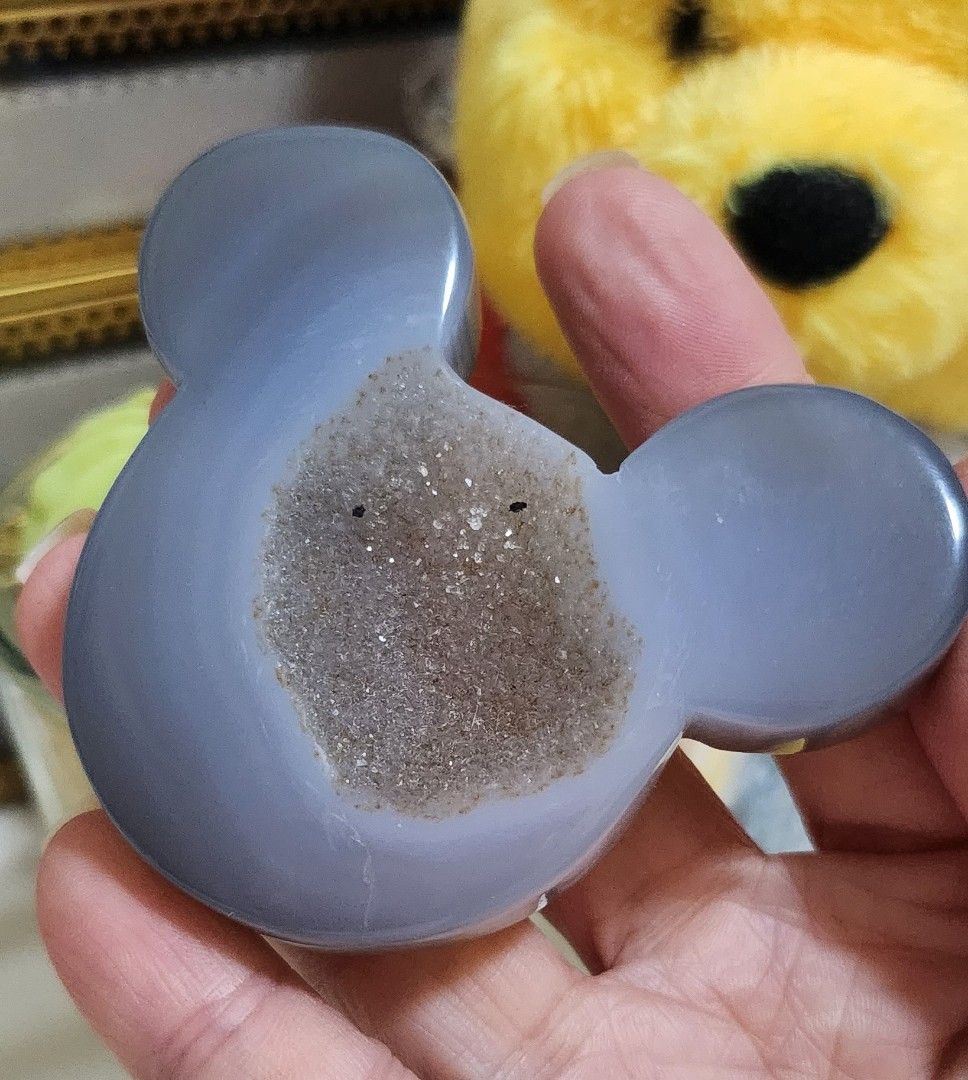 Druzy Agate Mickey Mouse Head, Hobbies & Toys, Memorabilia ...