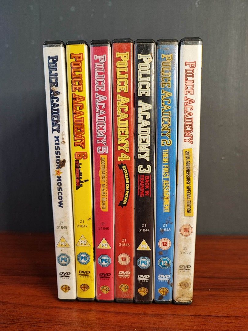 DVD Movies Police Academy Collection, Hobbies & Toys, Music & Media ...