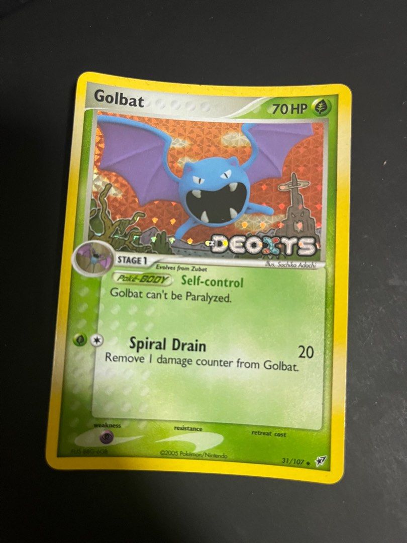 Ex Deoxys Golbat Reverse Holo, Hobbies & Toys, Toys & Games on Carousell