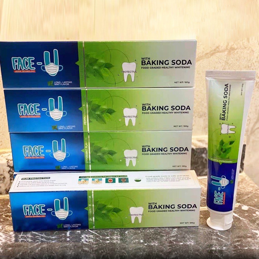 FDA Approved FACEU Whitening Peppermint Food Graded Healthy Family Size ...