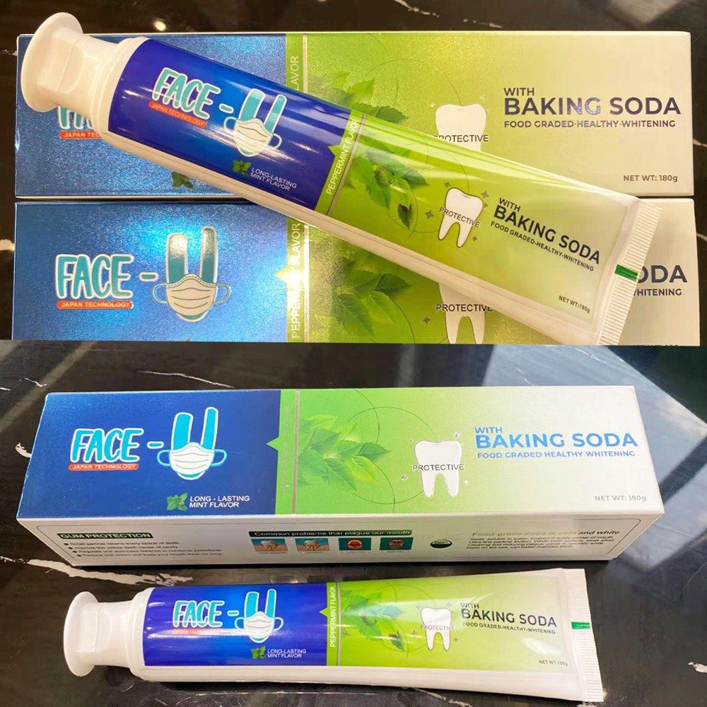 FDA Approved FACEU Whitening Peppermint Food Graded Healthy Family Size ...