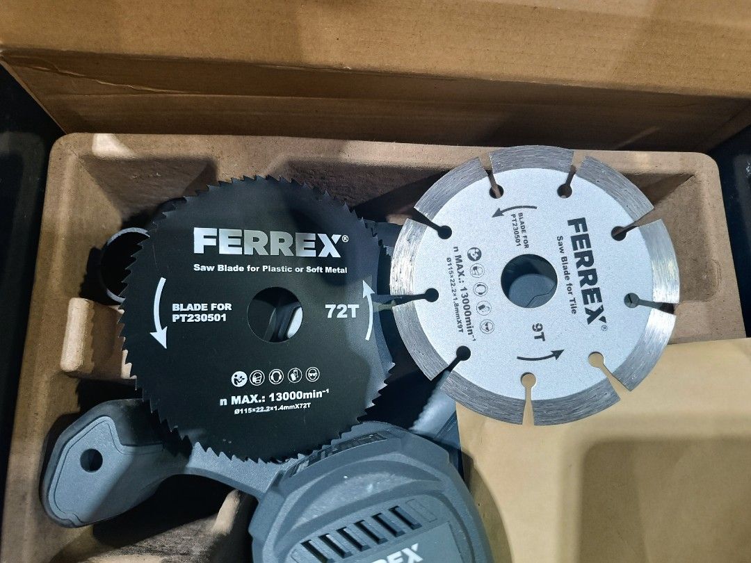 Ferrex Pro Cordless Brushless Plunge Saw Skin Only, Furniture & Home ...