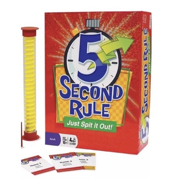 Five Second Rule Board Game (JUNIOR AVAILABLE) Family Bonding Kids ...
