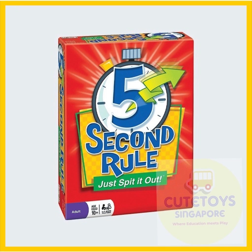 Five Second Rule Board Game (JUNIOR AVAILABLE) Family Bonding Kids ...