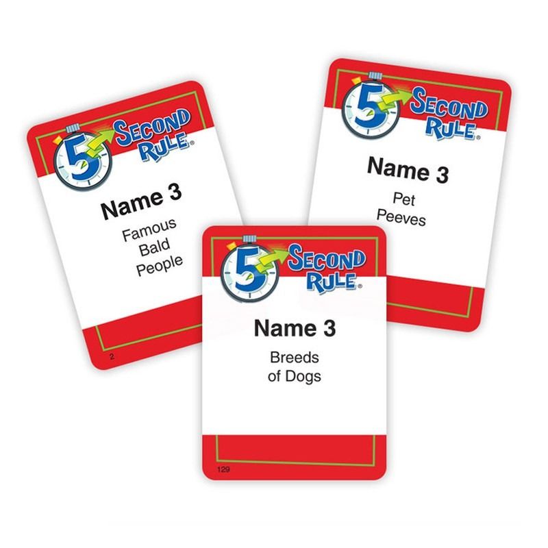 Five Second Rule Board Game (JUNIOR AVAILABLE) Family Bonding Kids ...