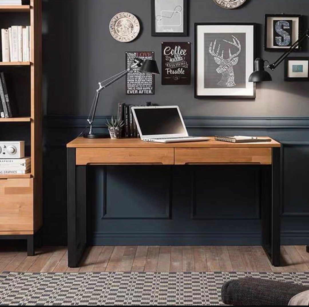 FORD Solid Wood Desk, Furniture & Home Living, Furniture, Tables & Sets ...
