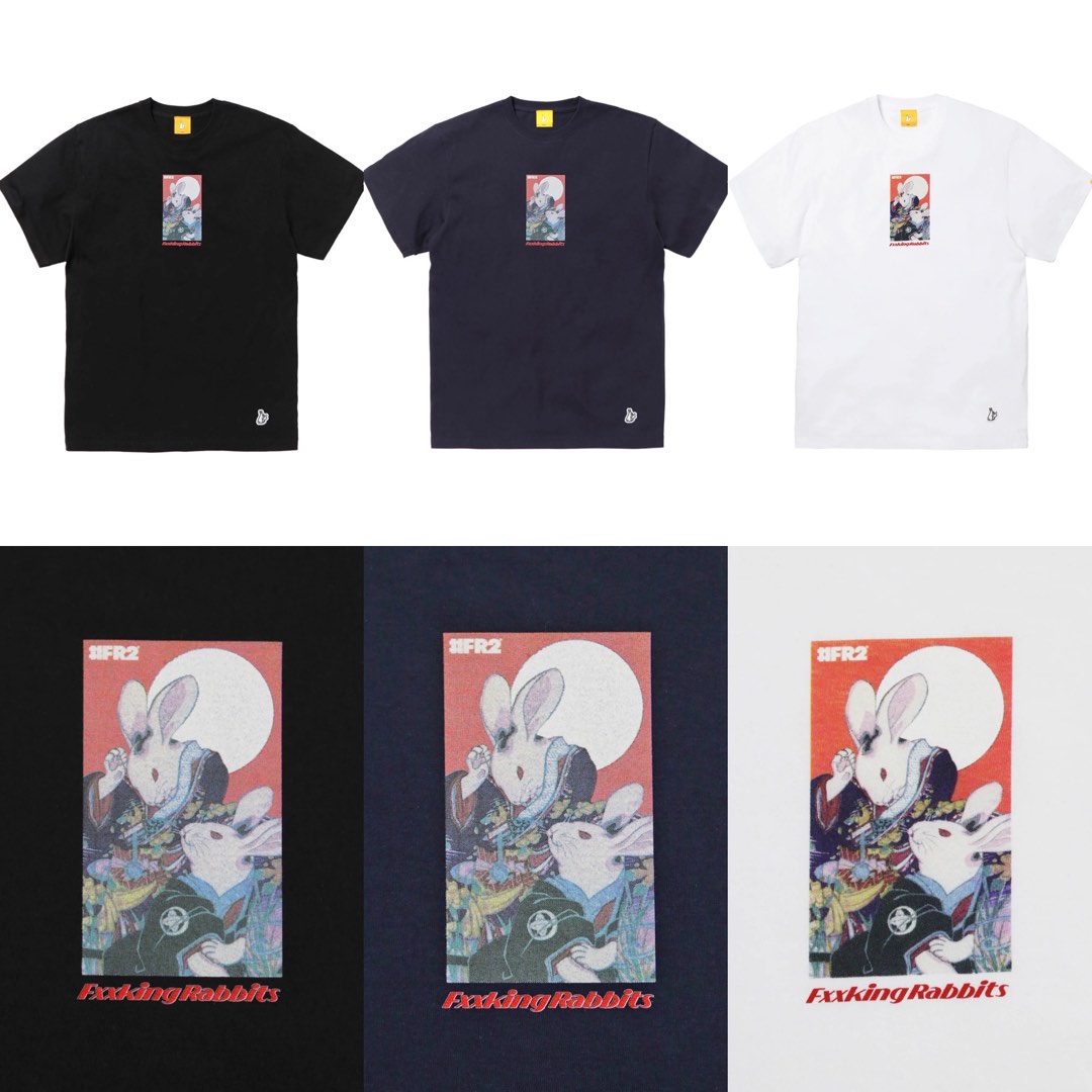 FR2 RABBITS HANAFUDA TEE, Men's Fashion, Tops & Sets, Tshirts & Polo ...
