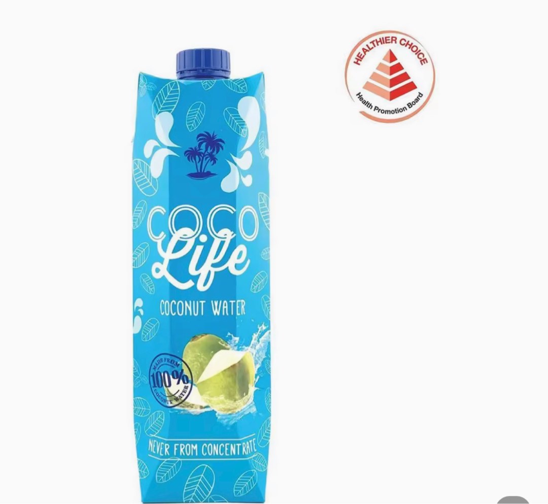 (Free delivery)1 carton (1 litre x12 )Coco life coconut water carton ...