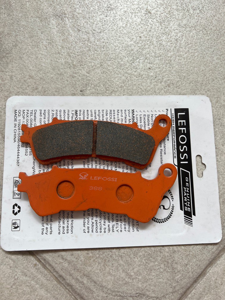 Front Brake pad for forza 300 2018 and below, Motorcycles, Motorcycle ...