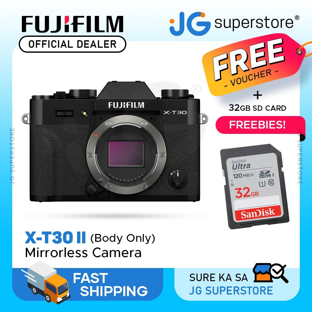 FUJIFILM X-T30 II Mirrorless Camera Body with 26.1MP APS-C X-Trans BSI ...