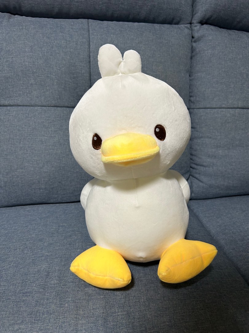 Fun claw super big! Cute duck soft toy plush plushie huggable mochi ...