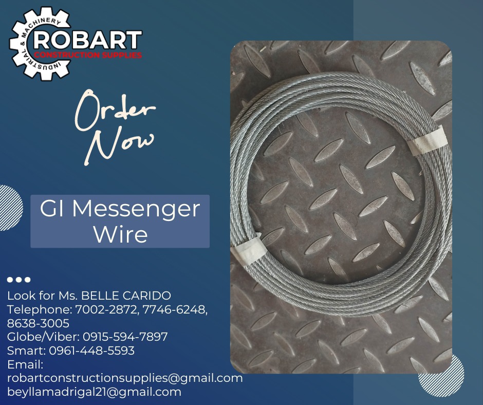 Galvanized Messenger Wire, Commercial & Industrial, Construction Tools ...