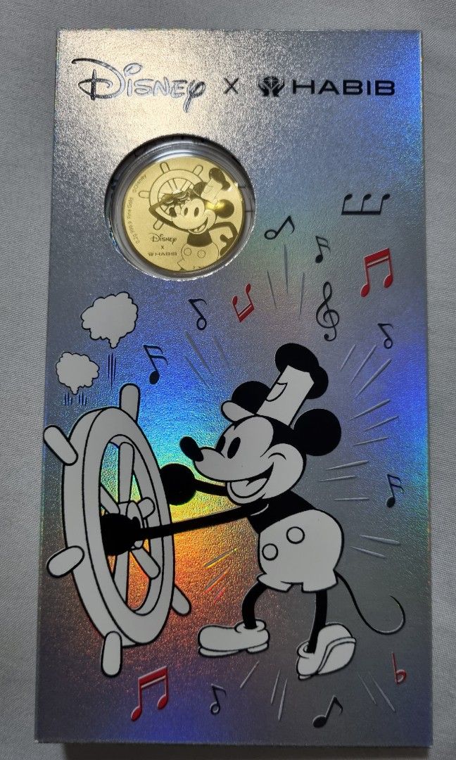 Gold Disney Mickey Mouse, Hobbies & Toys, Memorabilia & Collectibles ...