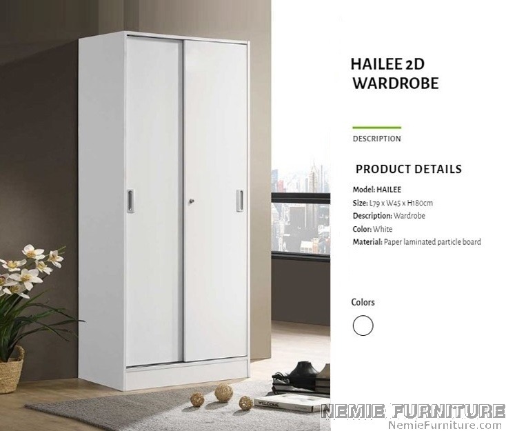 HAILEE sliding door wardrobe, Furniture & Home Living, Furniture ...