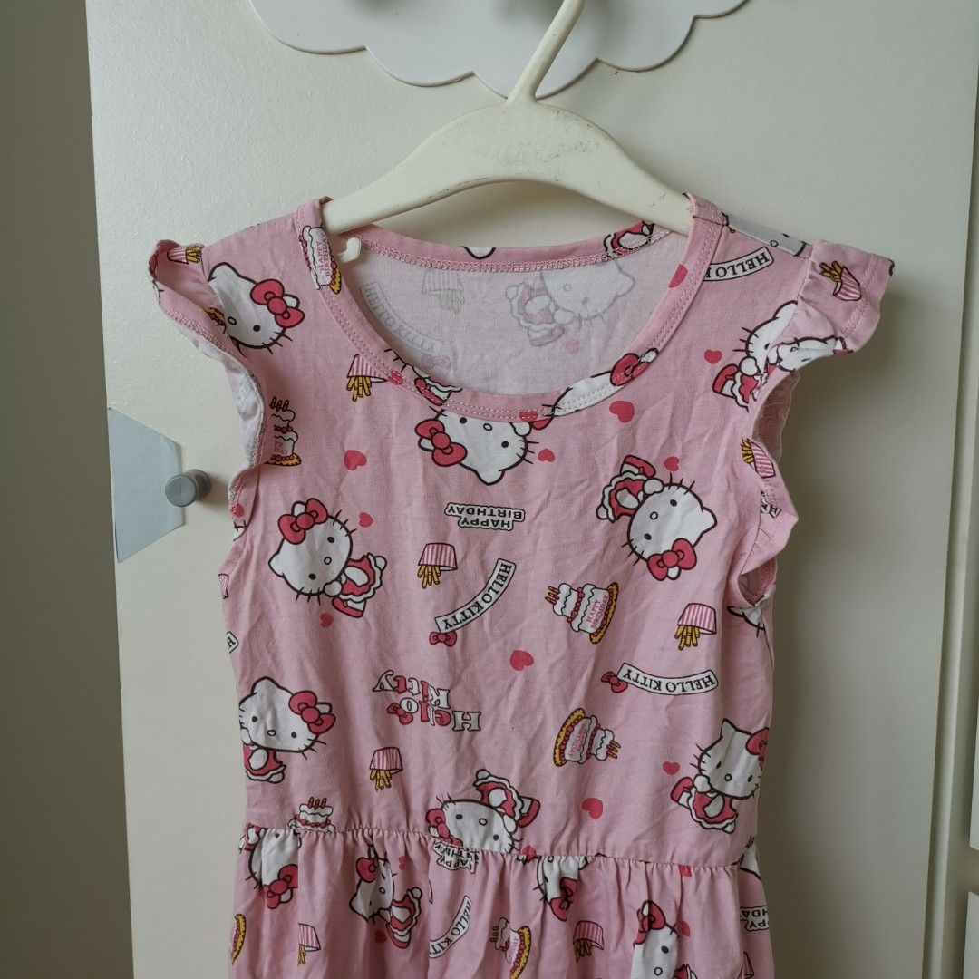 Hello Kitty Pink Dress, Babies & Kids, Babies & Kids Fashion on Carousell