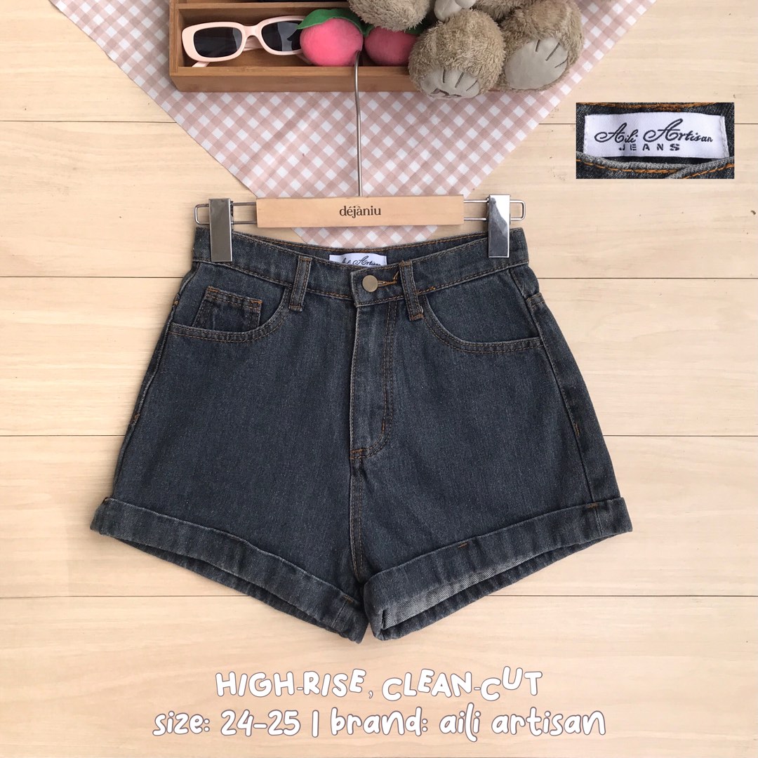 High-waisted Denim Shorts Clean-cut, Women's Fashion, Bottoms, Shorts ...