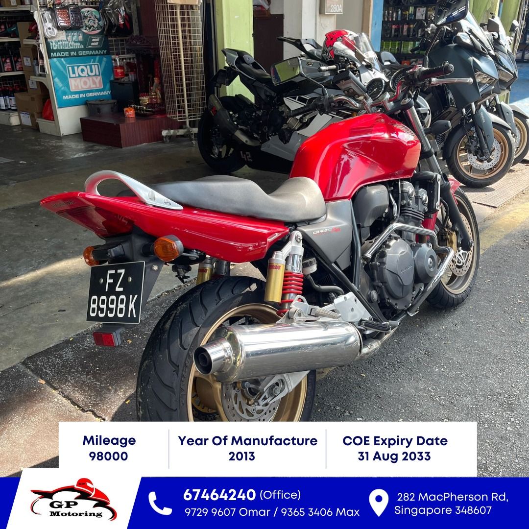 HONDA CB400 REVO USED BIKE MODEL 2013 GP MOTORING, Motorcycles ...