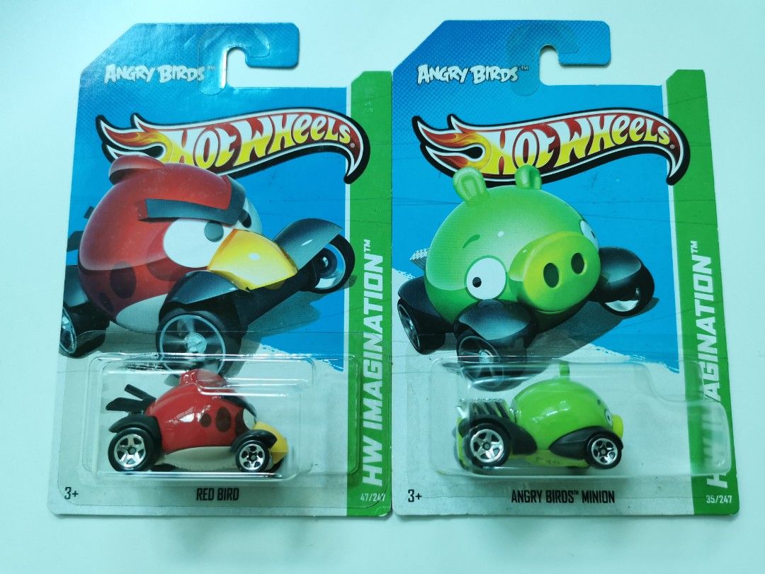 Hotwheels Angry Birds - Red Bird & Minion, Hobbies & Toys, Toys & Games ...