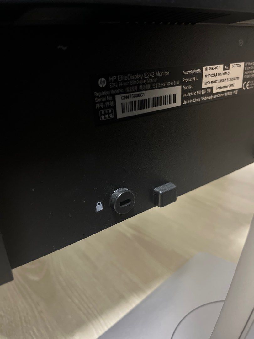 Hp EliteDisplay E242, Computers & Tech, Parts & Accessories, Monitor ...