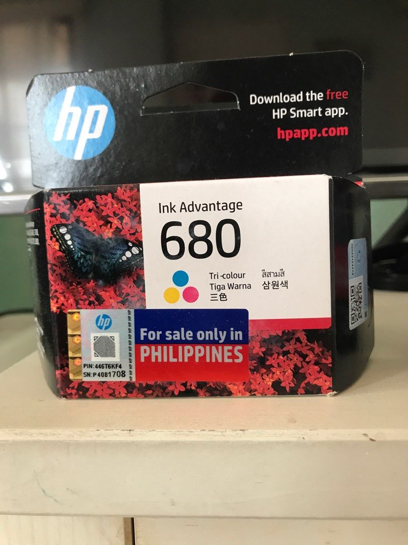 HP Ink Advantage 680 Tri Color, Computers & Tech, Printers, Scanners ...