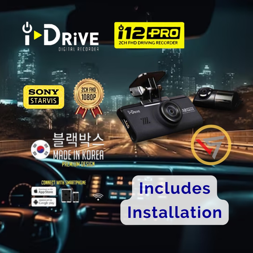I-DRIVE I12 PRO FULL HD 2-CHANNEL CAR DASH CAMERA RECORDER, Car ...