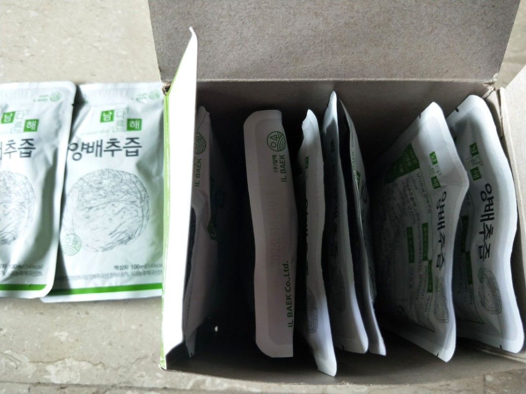 IL Baek Korean Cabbage Juice, Health & Nutrition, Health Supplements ...