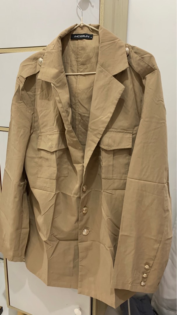 Incerun Coat (Light Brown), Women's Fashion, Coats, Jackets and ...
