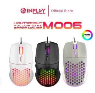 INPLAY M066 Lightweight Hollow Luminous Gaming Mouse With RGB For ...