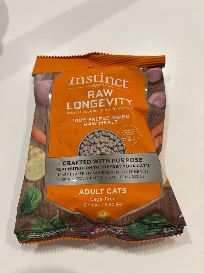 Instinct Raw Longevity Cat Food, Pet Supplies, Pet Food on Carousell