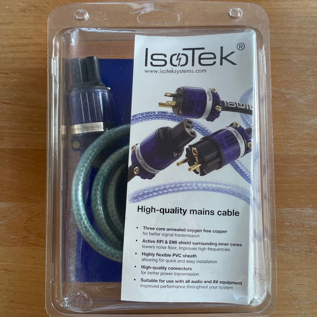 Isotek Elite High-Quality Mains Cable 1.5m, Audio, Other Audio ...