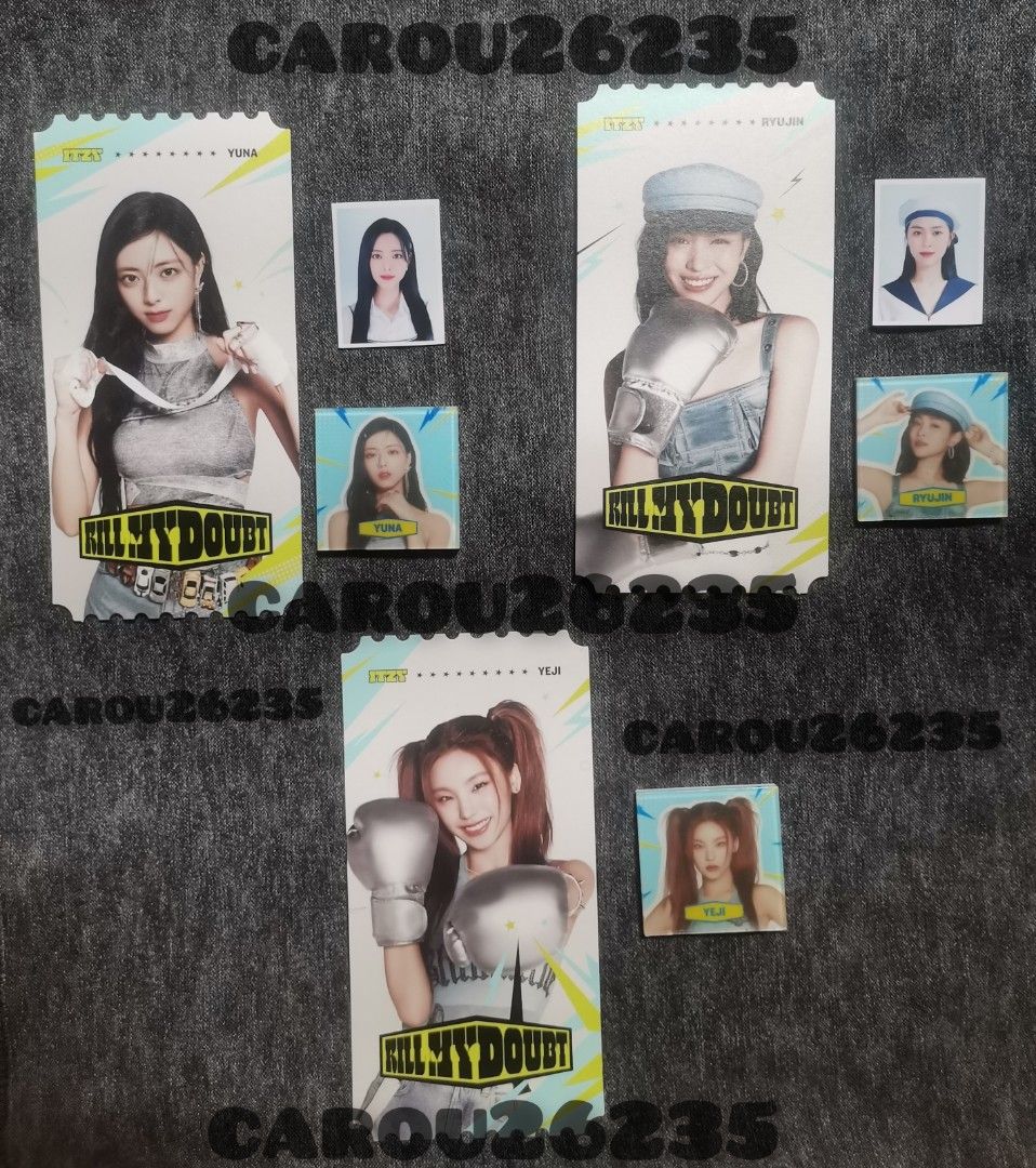 ITZY KMD Pop Up Official and Japan Pop Up Official Member Set, Hobbies ...