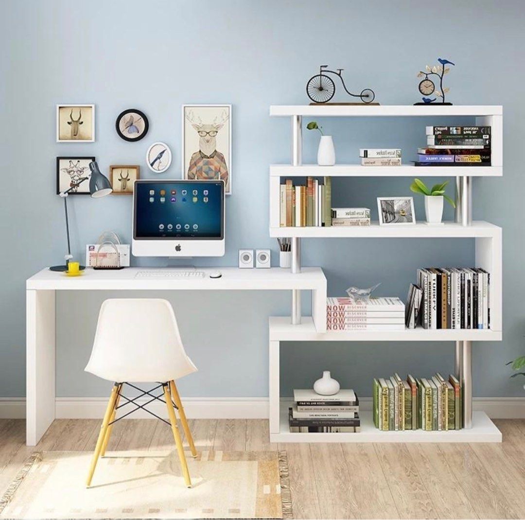 JADD Modern Modular Shelf Desk, Furniture & Home Living, Furniture, Tables & Sets on Carousell