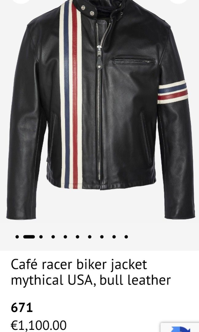 Jaket kulit SCHOTT 671 easy rider (size M fit L), Fesyen Pria, Pakaian ...