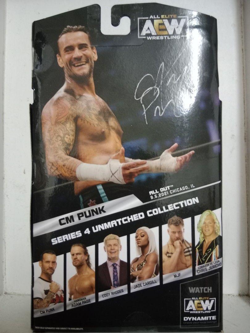Jazwares AEW Unmatched Series 4 CM Punk WWE Action Figure, Hobbies & Toys, Toys & Games on Carousell