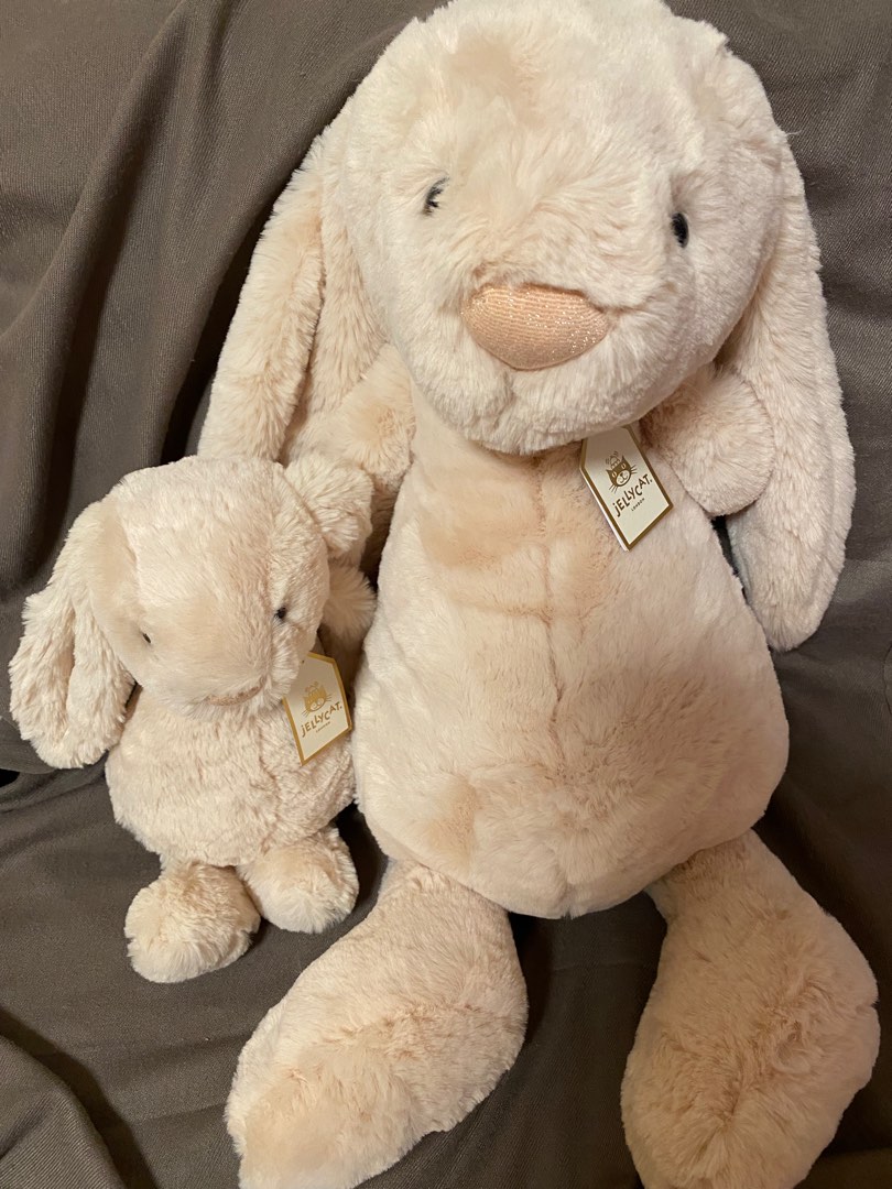 Jellycat Bashful Luxe bunny Willow, Hobbies & Toys, Toys & Games on Carousell