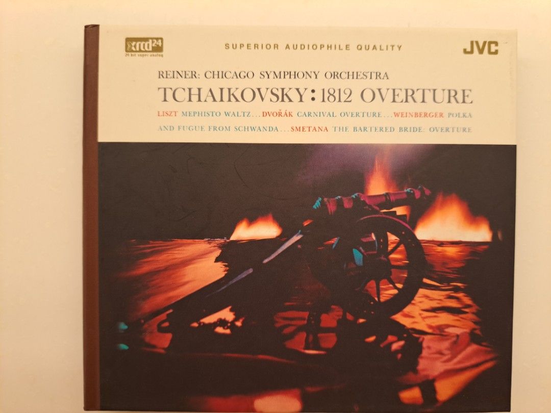 JVC XRCD24: Tchaikovsky: 1812 Overture. Also, Liszt: Mephisto Waltz; Weinberger: Polka and Fugue ...