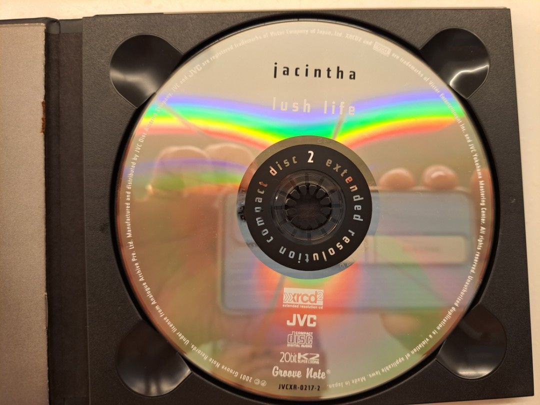 JVC XRCD2: Jacintha - Lush Life. 2001 Groove Note Records. XRCD2 Remastering and manufactured by ...