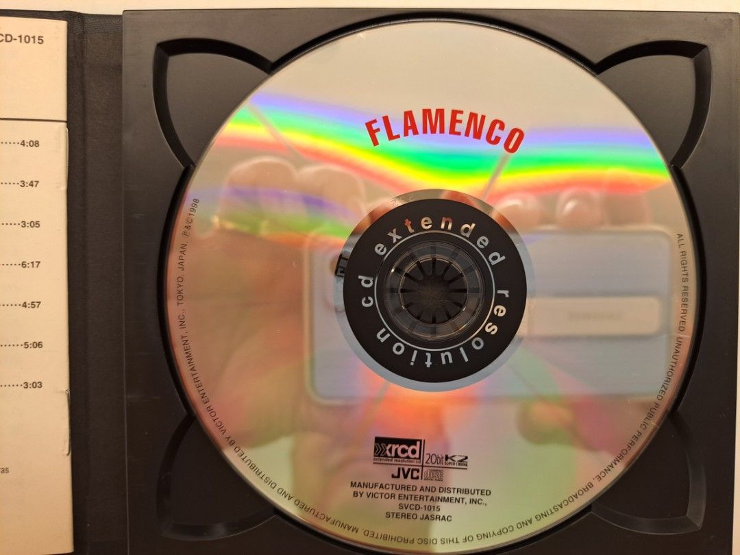 JVC XRCD: Hi Fi Flamenco. 1998 JVC XRCD Mastering and manufactured by ...