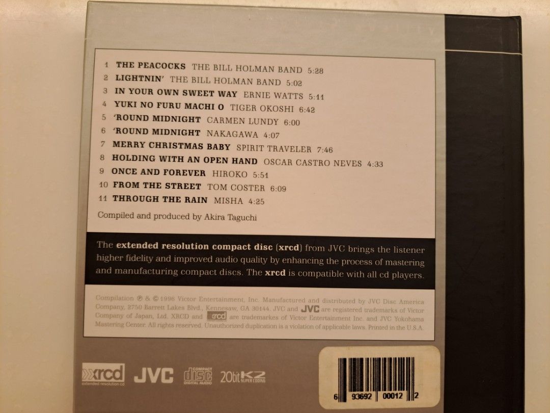 JVC XRCD Sampler. 1996 JVC. Manufactured by JVC, Japan., Hobbies & Toys ...