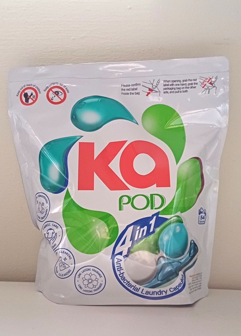 Ka 4 in1 Laundry Antibacterial Laundry Capsules Detergent (Free 1 Ouji ...