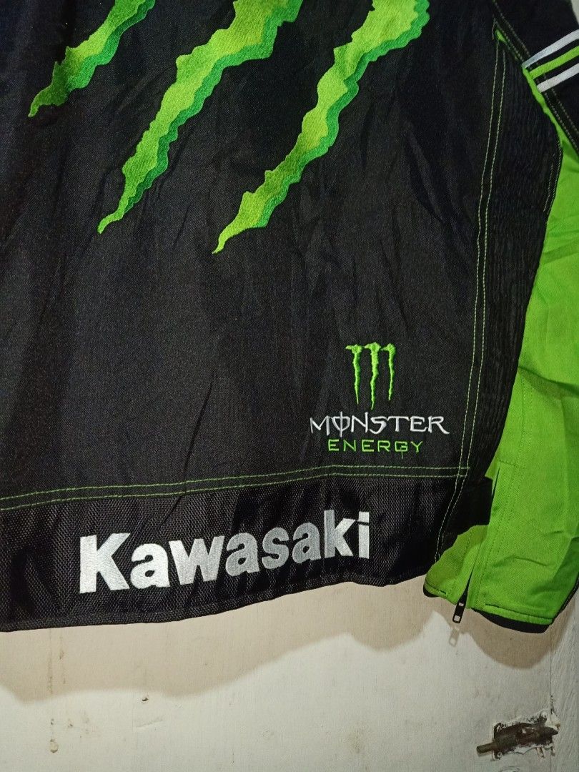 KAWASAKI X MONSTER MOTO RACING JACKET, Men's Fashion, Coats, Jackets ...