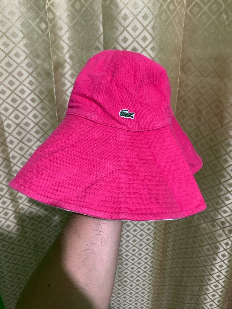 Lacoste bucket hat reversible, Women's Fashion, Watches & Accessories ...