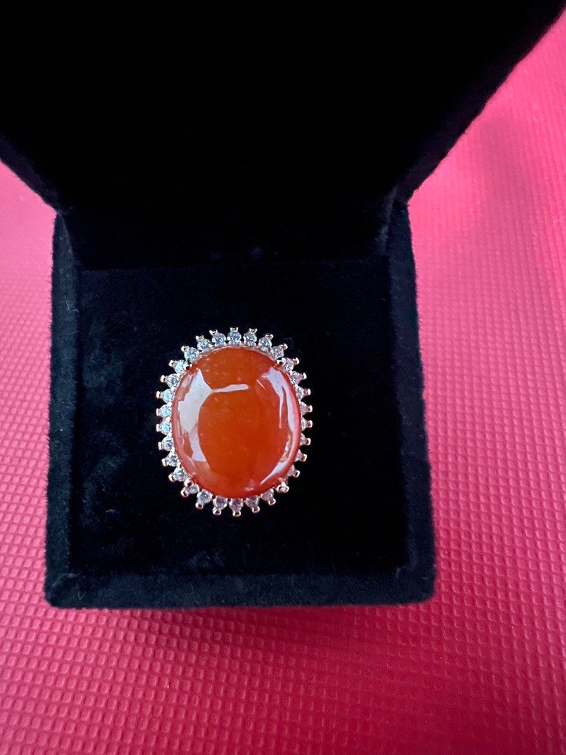 Lady Ring with Burmese Jade , Women's Fashion, Jewelry & Organisers ...