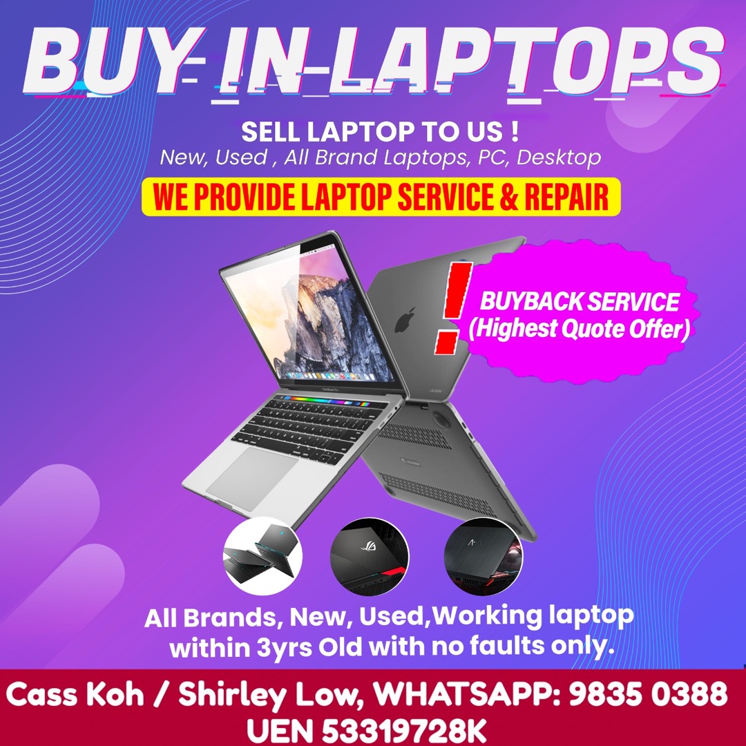 Laptops Buy-In & Laptop Buyback Services, Bulletin Board, Looking For ...