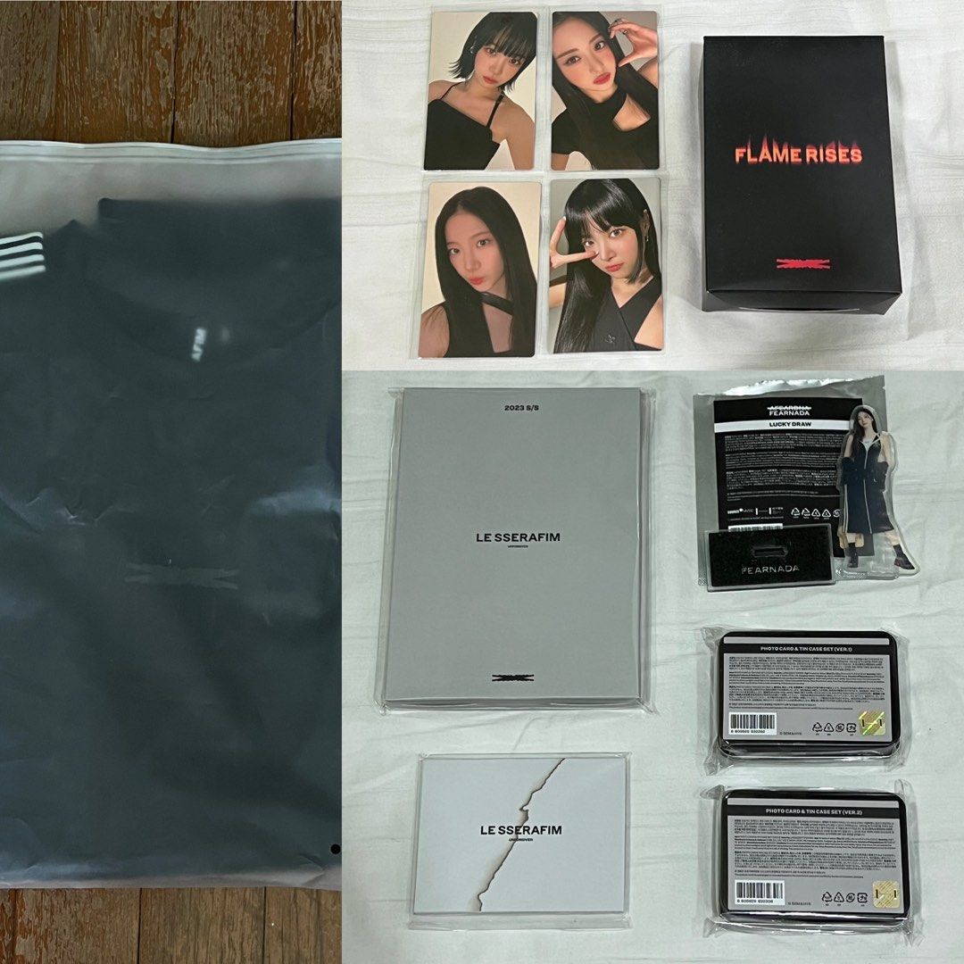 LE SSERAFIM LESSERAFIM Merch Fearnada Fearless Unforgiven Flame Rises ...